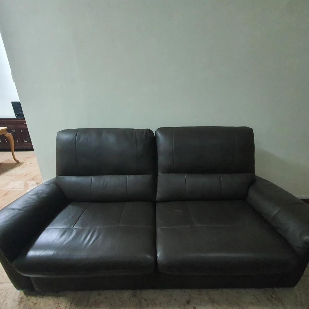 Cellini leather sofa set, Furniture & Home Living, Furniture, Sofas on ...