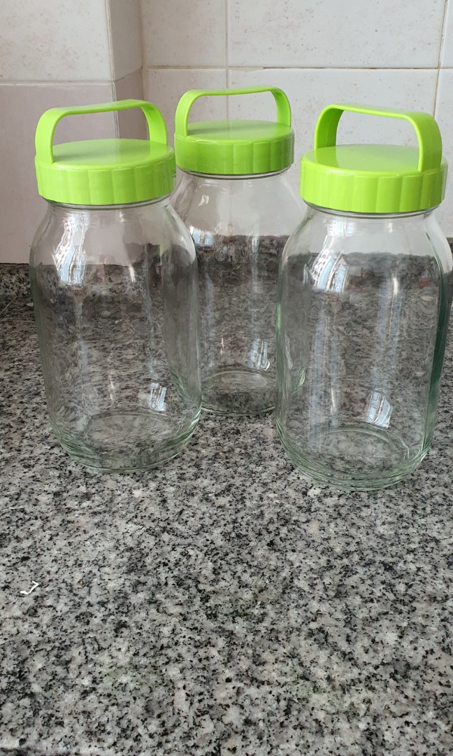 Daiso 800ml Jar X 3, TV & Home Appliances, Kitchen Appliances, Other ...