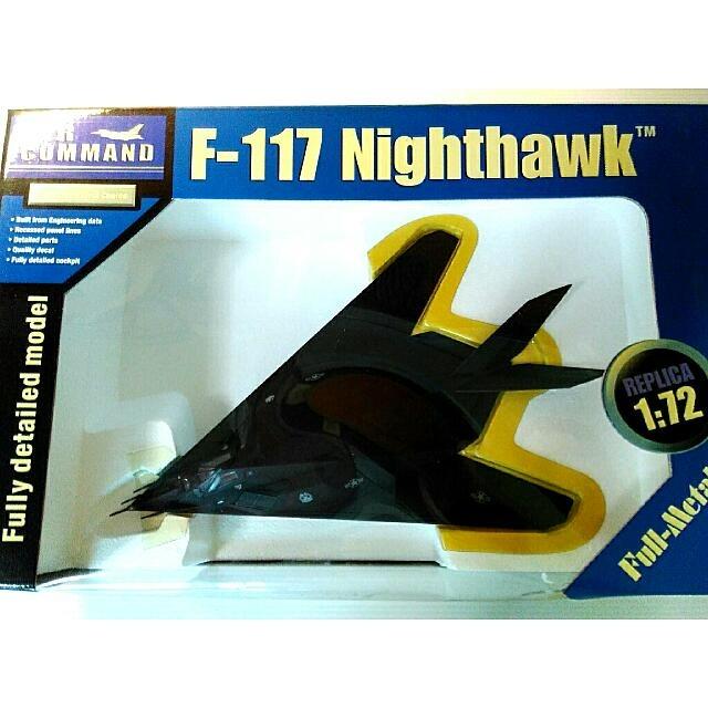 Desert Storm Air Command Fully Detailed Metal F117 Nighthawk Stealth Bomber 1:72 scale, Hobbies ...