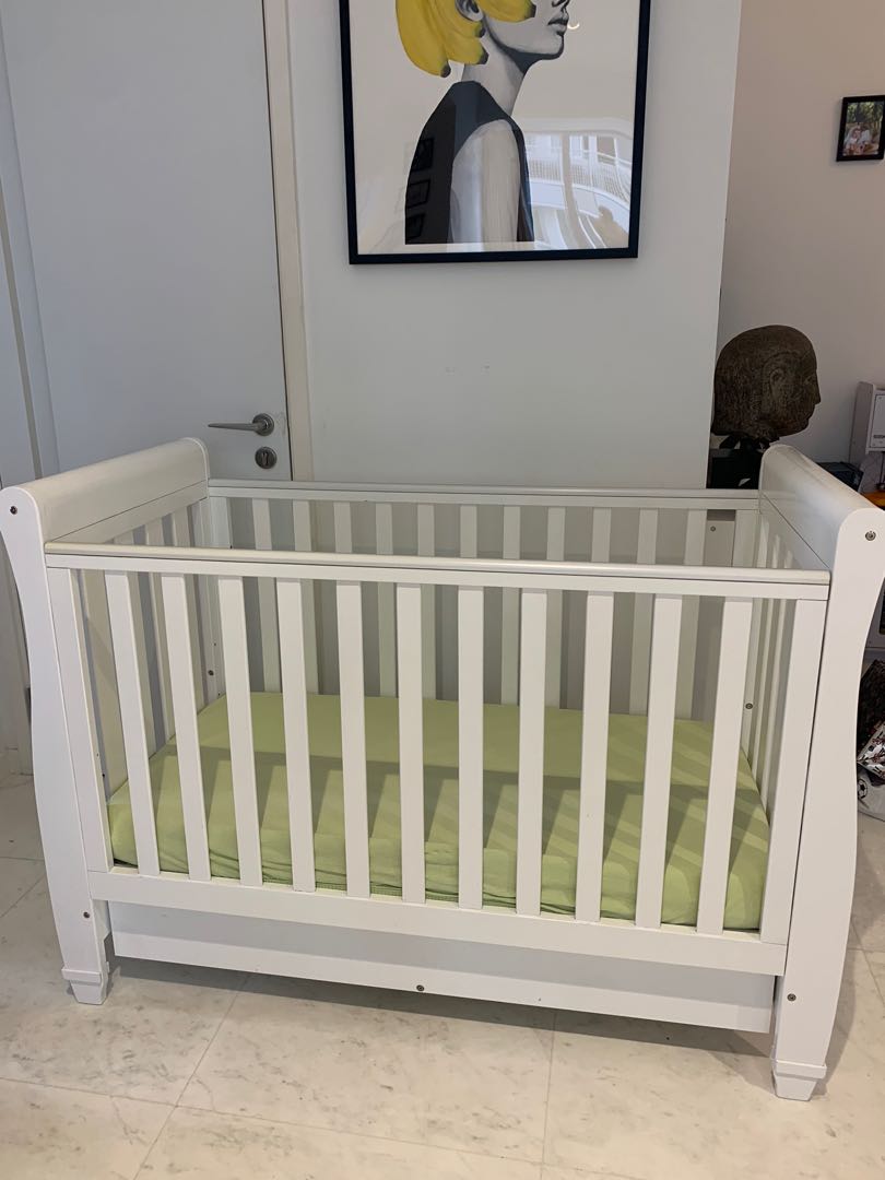 Drop side cot bed, Babies & Kids, Baby Nursery & Kids Furniture, Cots ...