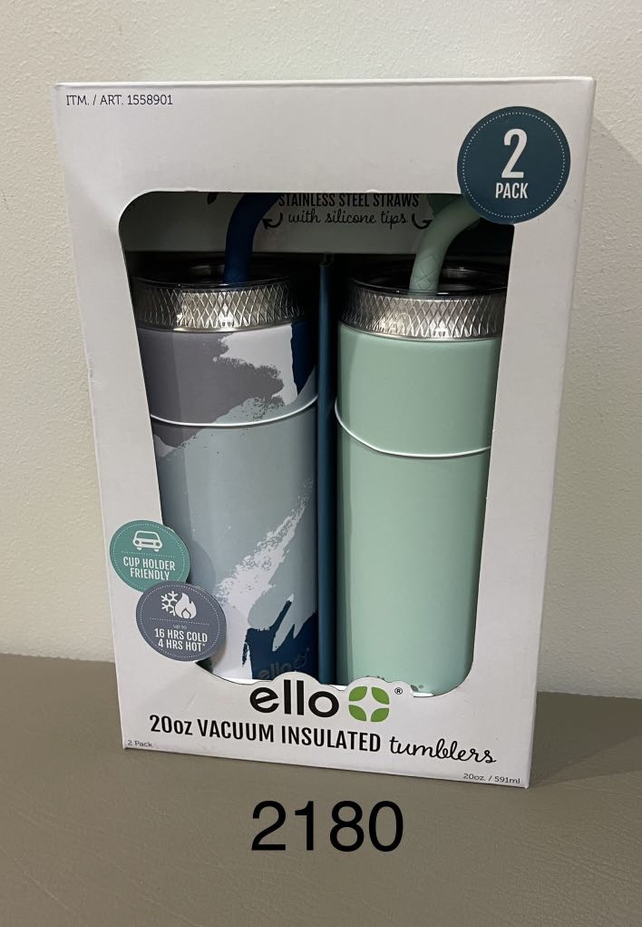 Ello set of 2 insulated tumblers, Furniture & Home Living, Kitchenware ...