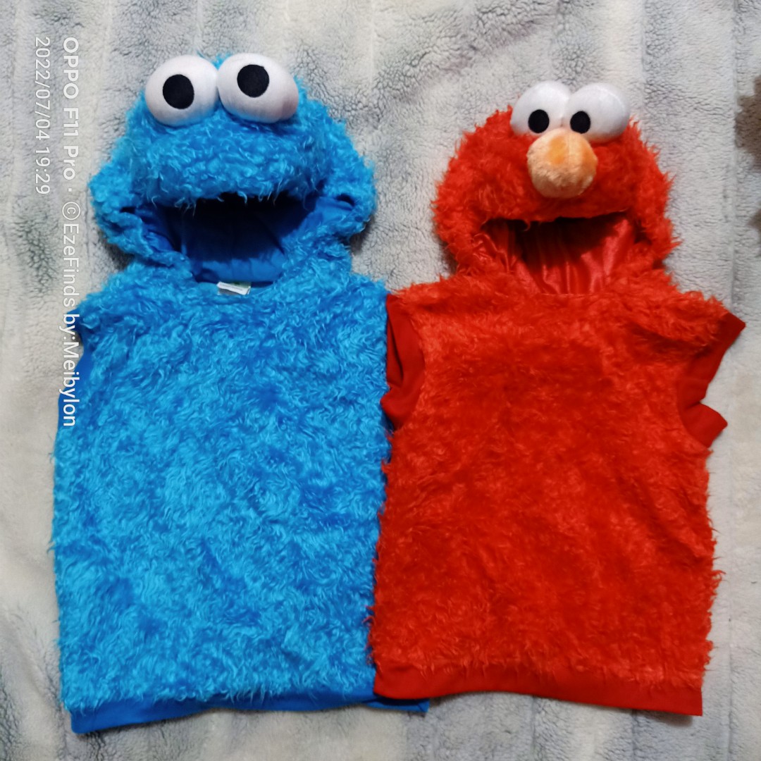 Elmo & Cookie Monster Sesame Street Costume, Babies & Kids, Babies ...