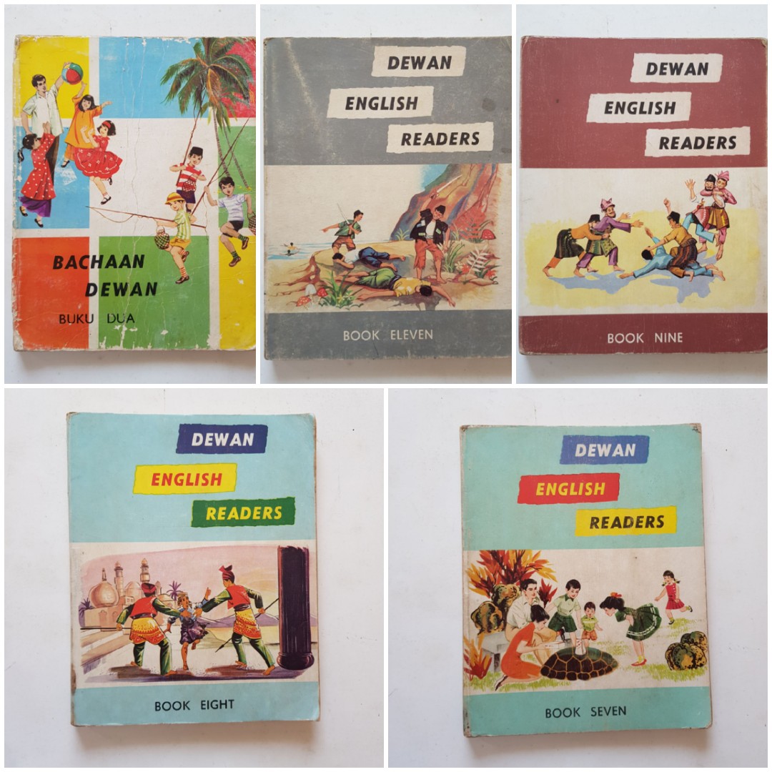 English and malay school books, 1963, 1964, Singapore, Hobbies & Toys ...
