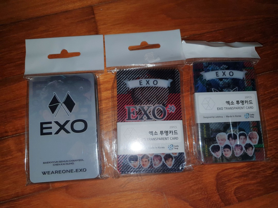 EXO Cards + keychain, Hobbies & Toys, Memorabilia & Collectibles, K ...
