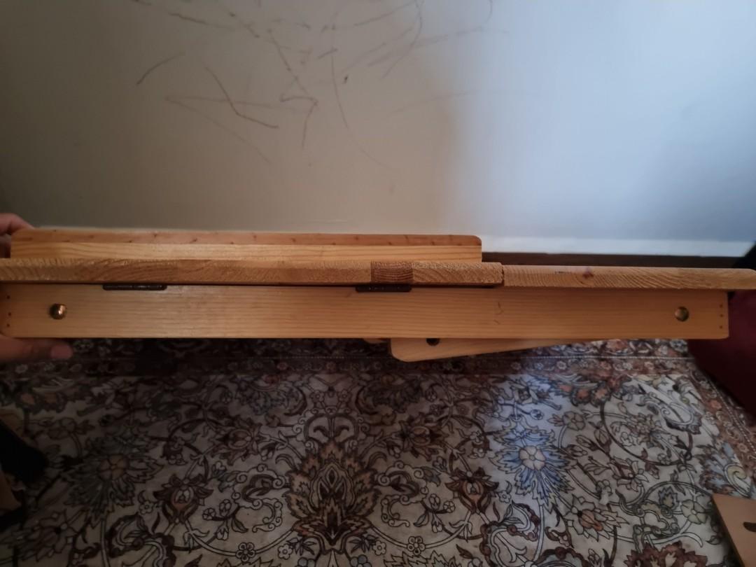 Foldable Wooden reading table, Hobbies & Toys, Stationery & Craft ...