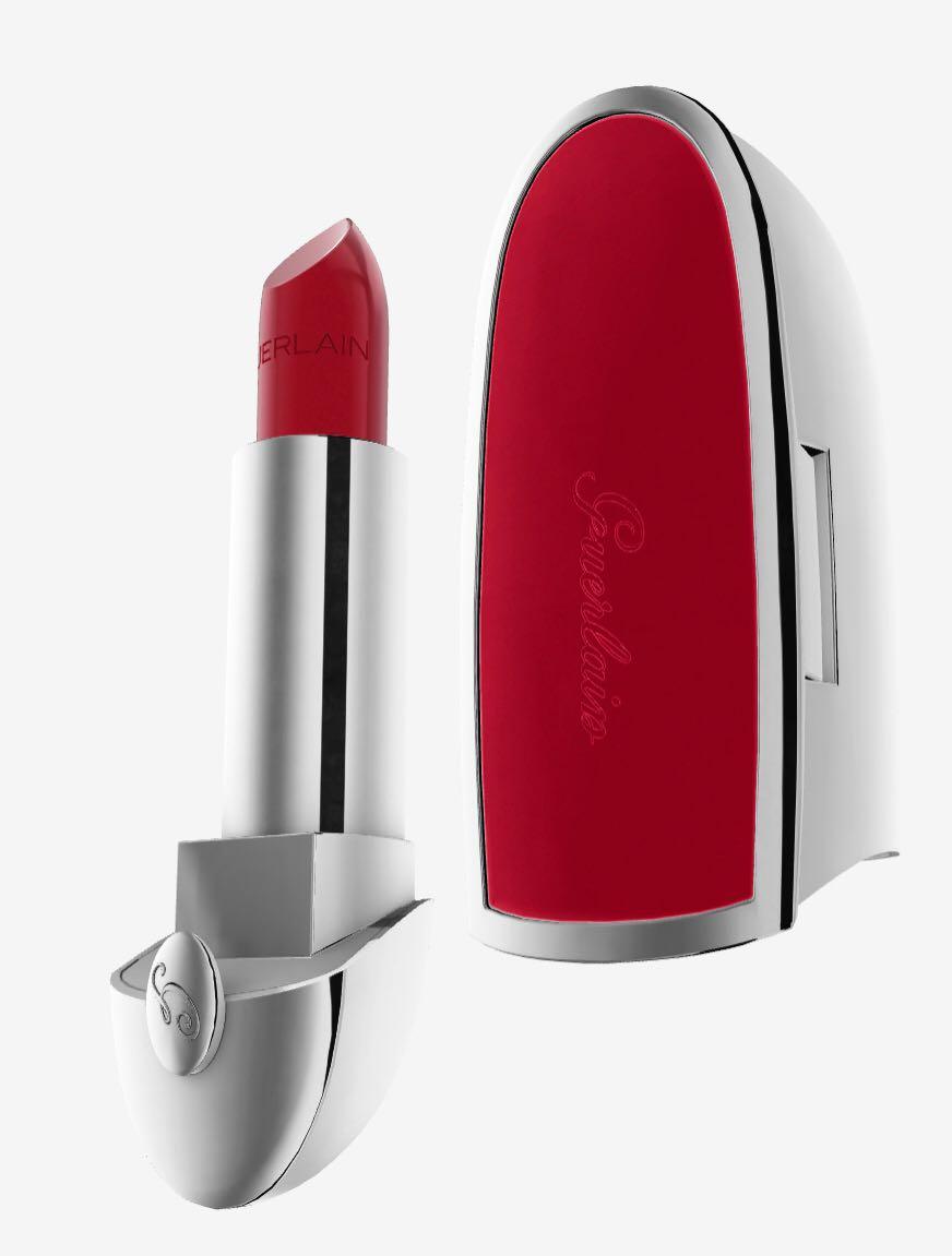 Set of Guerlain Paris Rouge Lipstick and Double Mirror Cap, Beauty ...