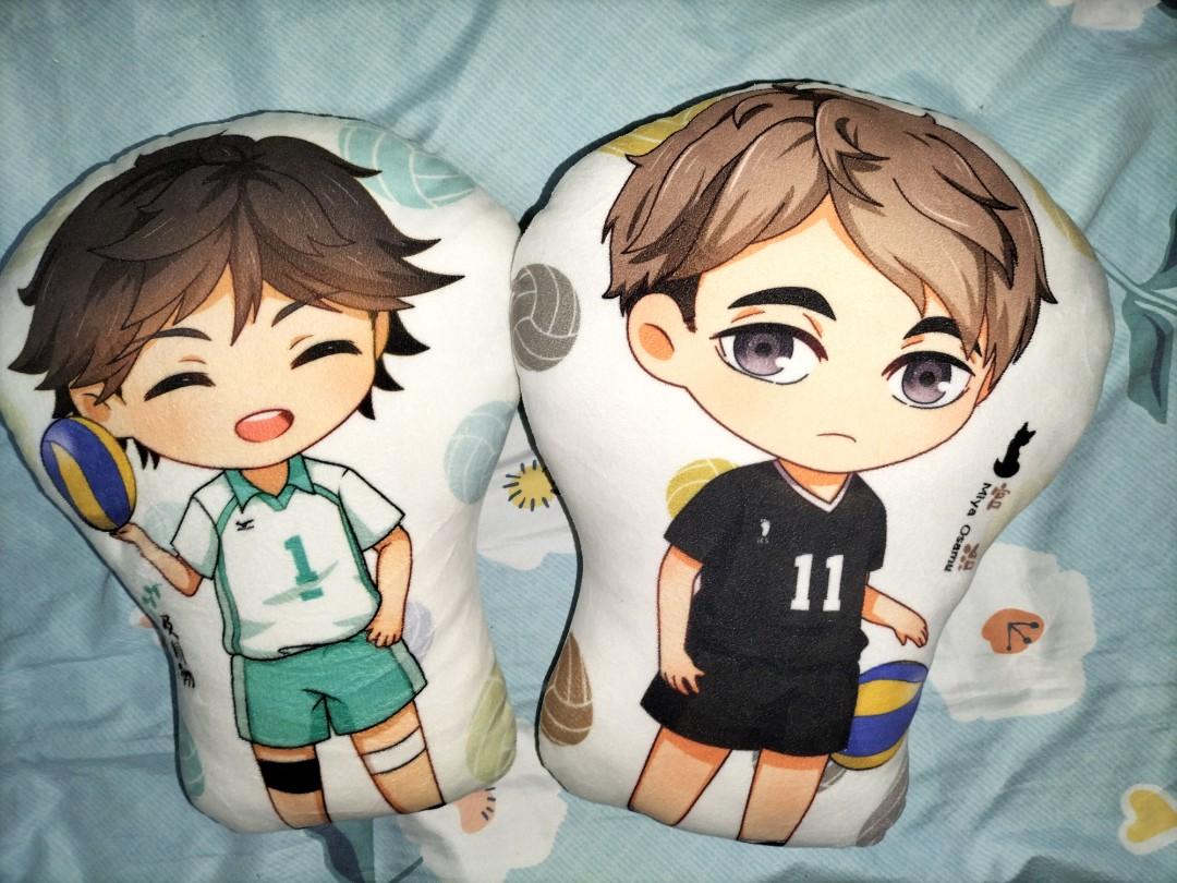 Haikyuu! Chibi pillows (Oikawa Toru, Miya Osamu), Hobbies & Toys, Toys ...