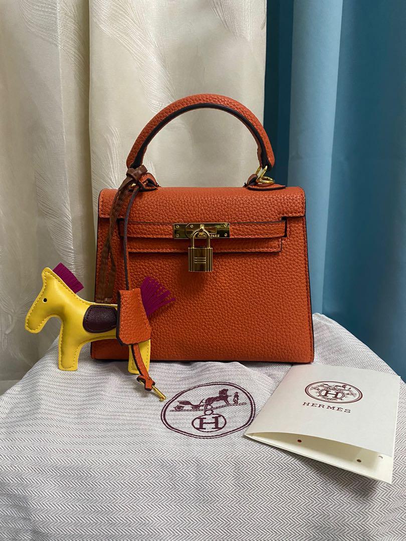 HERMES MINI KELLY ORANGE, Luxury, Bags & Wallets on Carousell