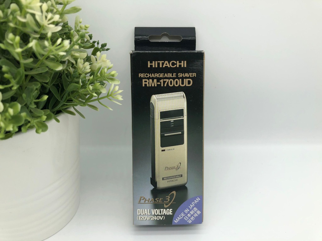 Hitachi RM-1700UD Rechargeable Shaver Phase 3, Beauty & Personal Care ...