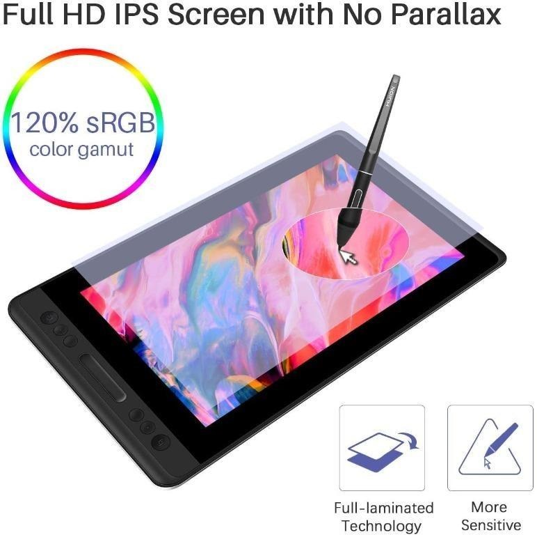 Huion Kamvas Pro 12, 11.6 Inch Graphics Drawing Monitor, Graphic Tablet ...
