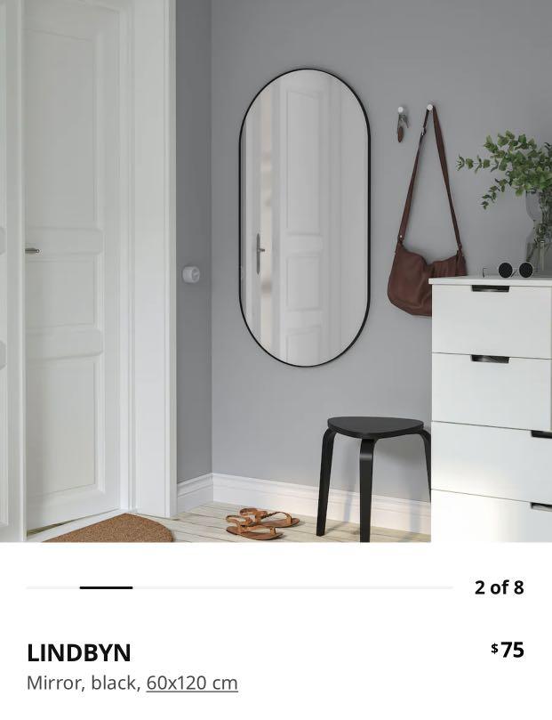 IKEA Lindbyn Mirror, Furniture & Home Living, Home Decor, Mirrors on ...