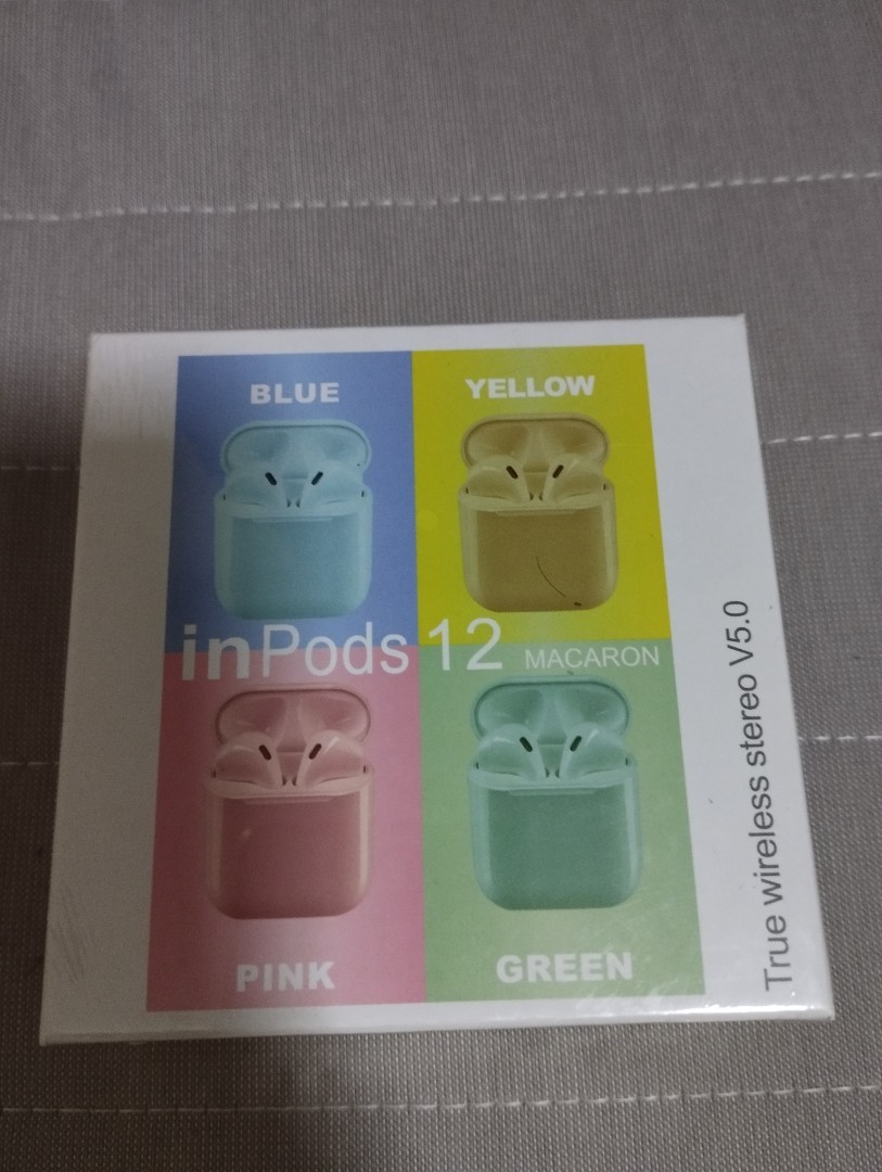 Inpods 12 macaron blue, Audio, Earphones on Carousell
