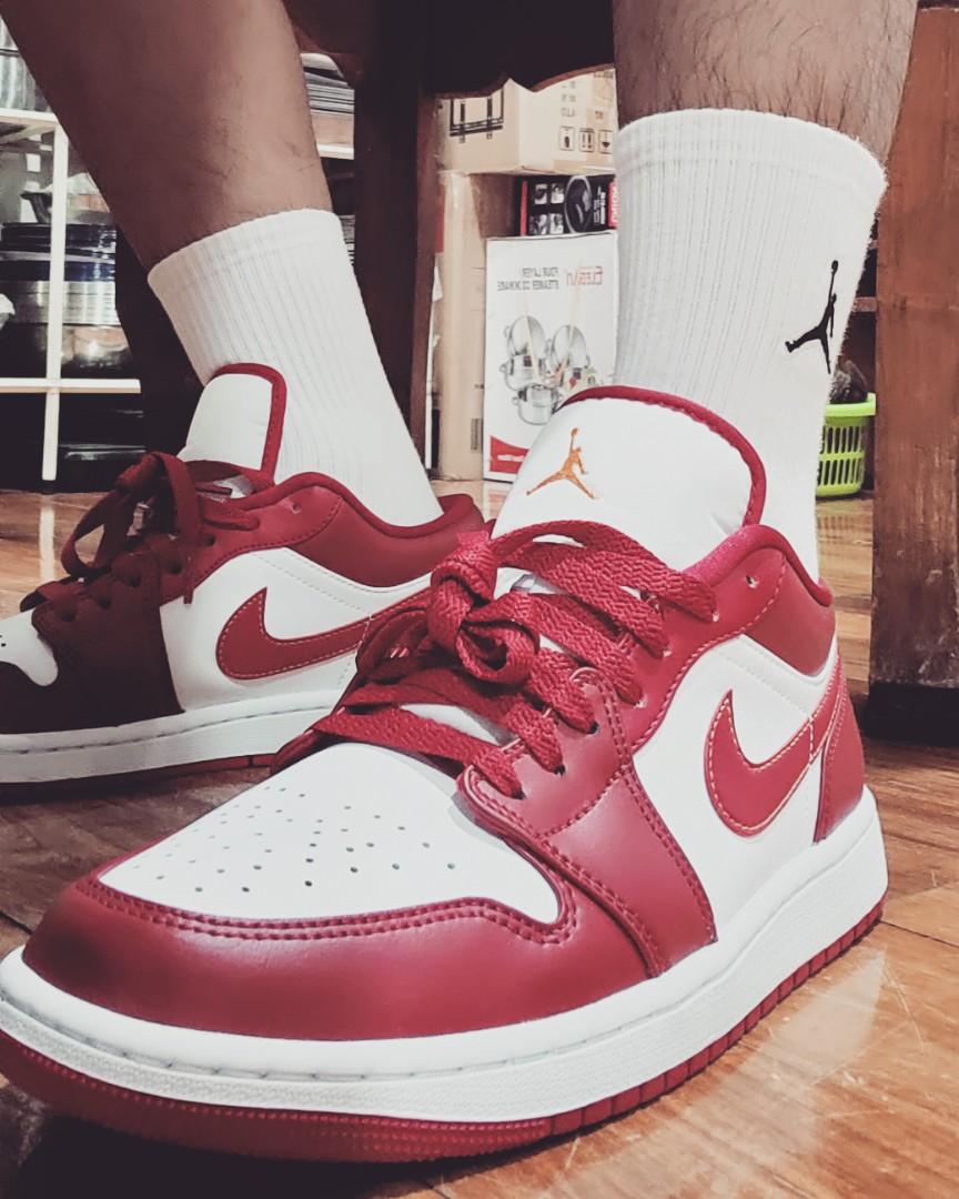 J1 Cardinal Red, Women's Fashion, Footwear, Sneakers on Carousell