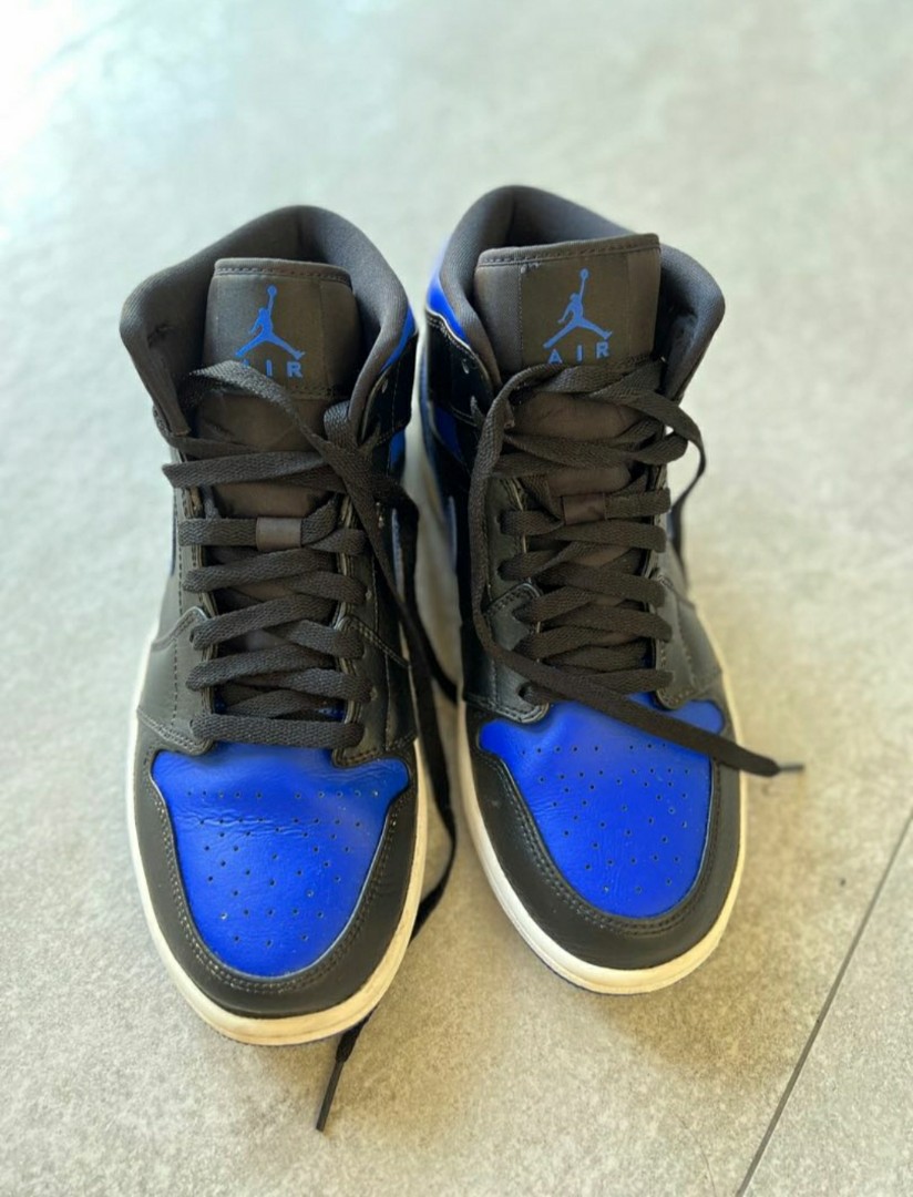 Jordan 1 mid royal, Luxury, Sneakers & Footwear on Carousell