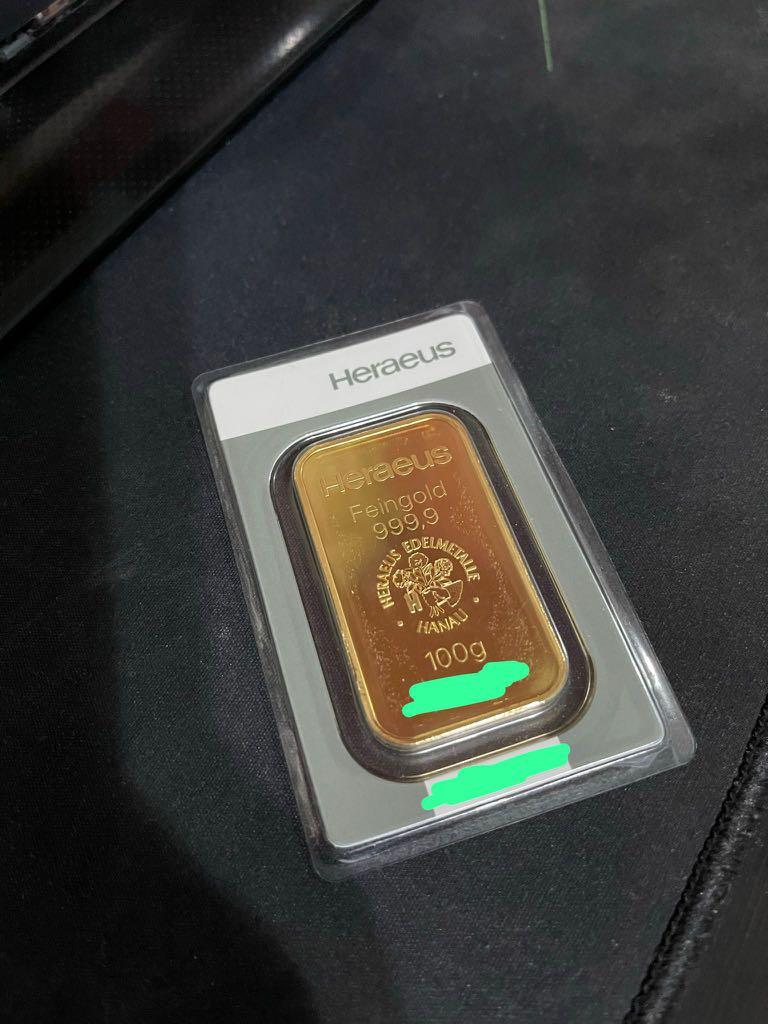 LBMA 100g 999 Gold Bar, Everything Else on Carousell