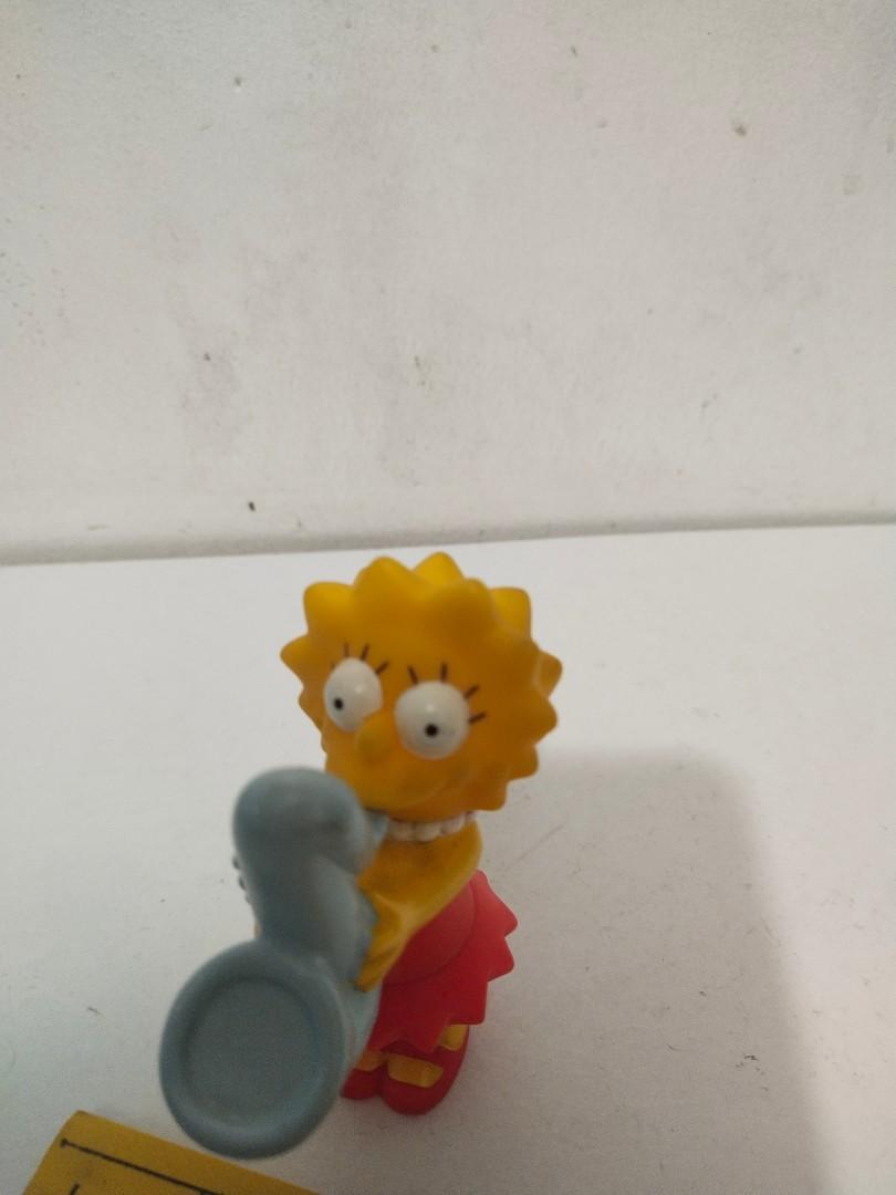 "Lisa Simpson playing Saxophone"---Plastic Toy figure/3.5 inches high ...