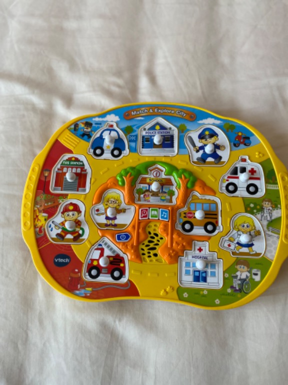V Tech Match and Explore city, Hobbies & Toys, Toys & Games on Carousell