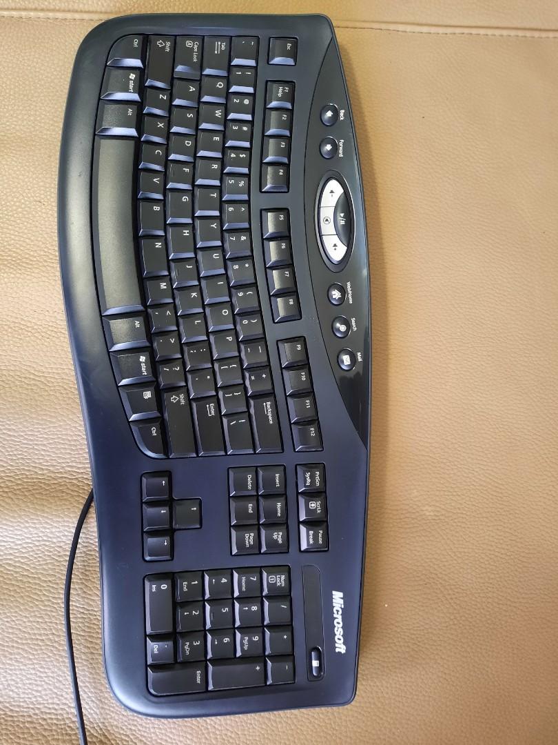 Microsoft Comfort Curve Keyboard, Computers & Tech, Parts & Accessories ...