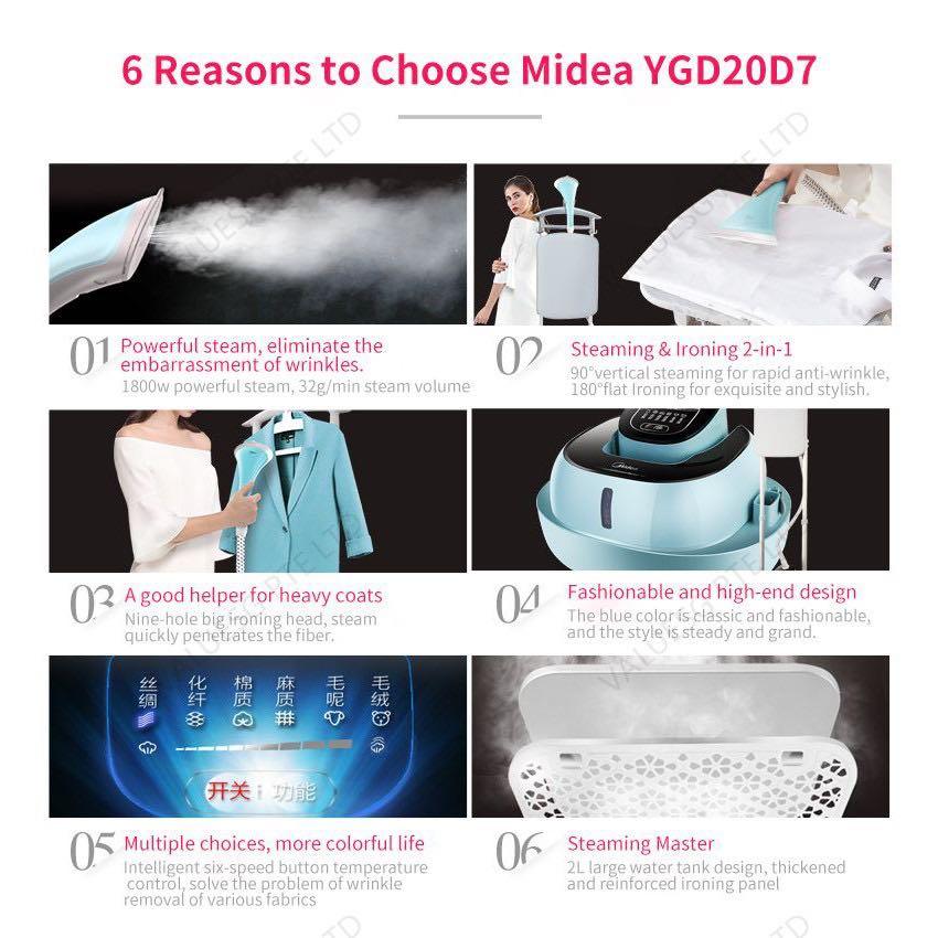 Midea steam iron, TV & Home Appliances, Irons & Steamers on Carousell