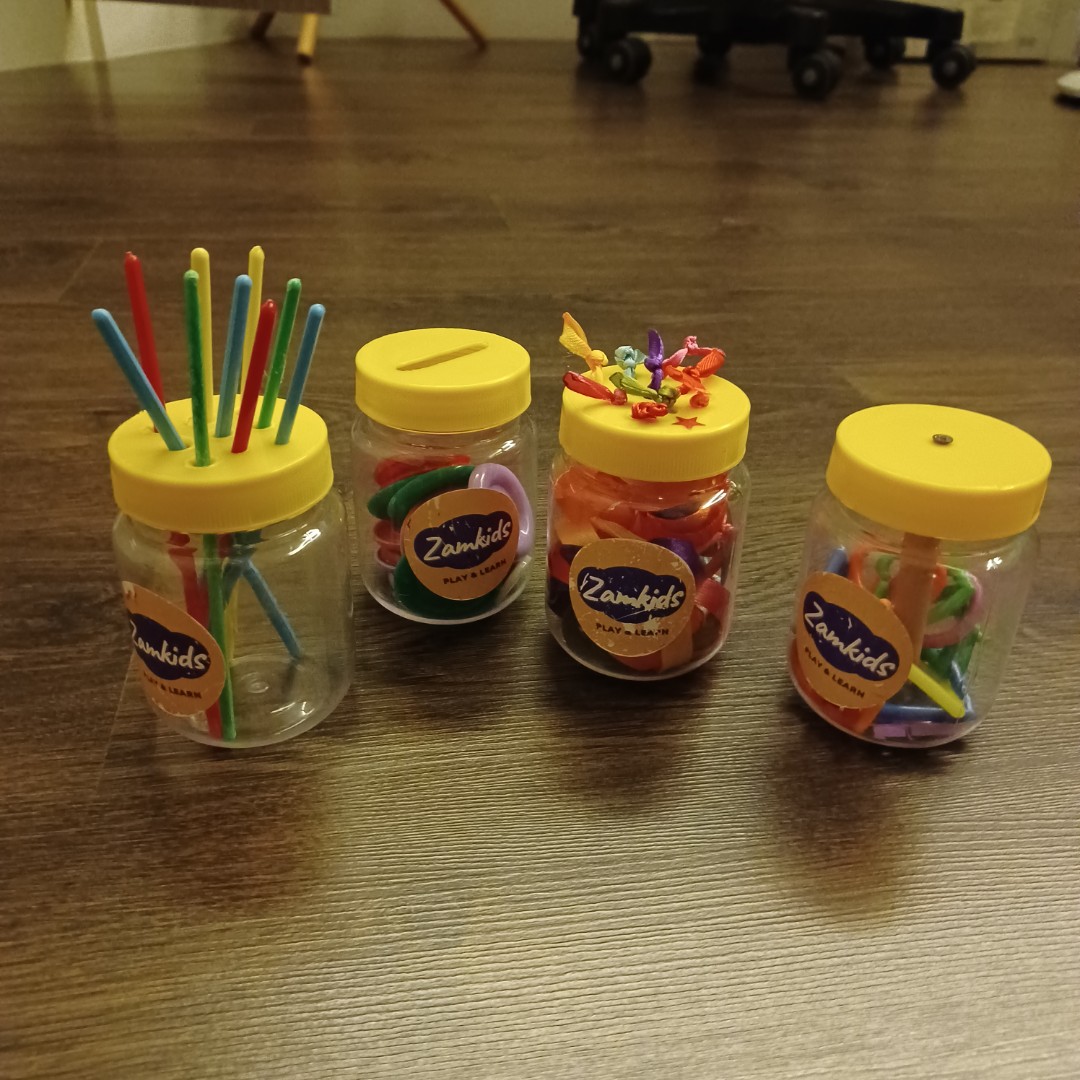 Montessori busy jar, Babies & Kids, Infant Playtime on Carousell