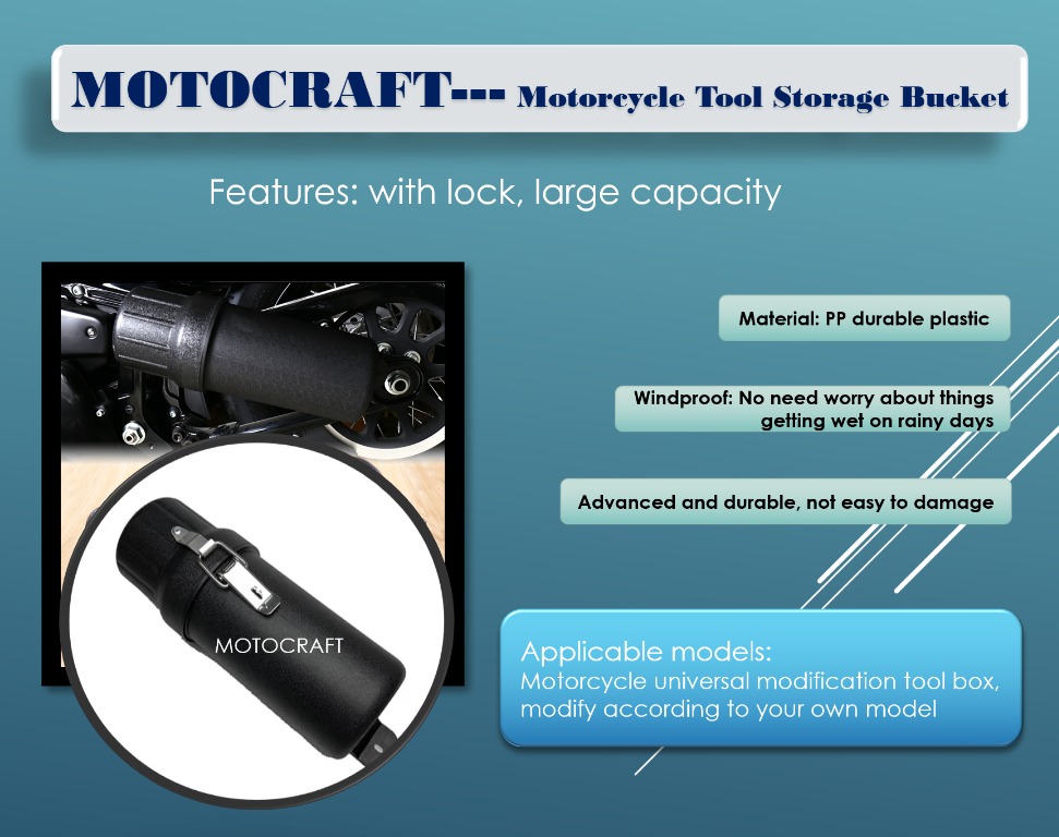 Motorcycle Tool Storage Bucket, Motorcycles, Motorcycle Accessories on ...