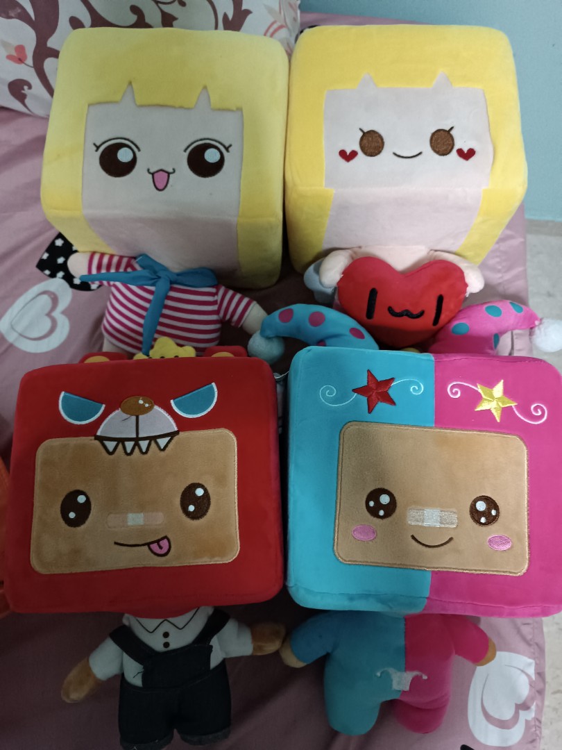 Mr Box Stuffed Toys (4 items), Hobbies & Toys, Toys & Games on Carousell