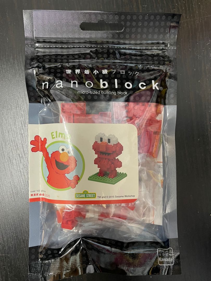 Nano block - Elmo, 興趣及遊戲, 玩具 & 遊戲類 - Carousell