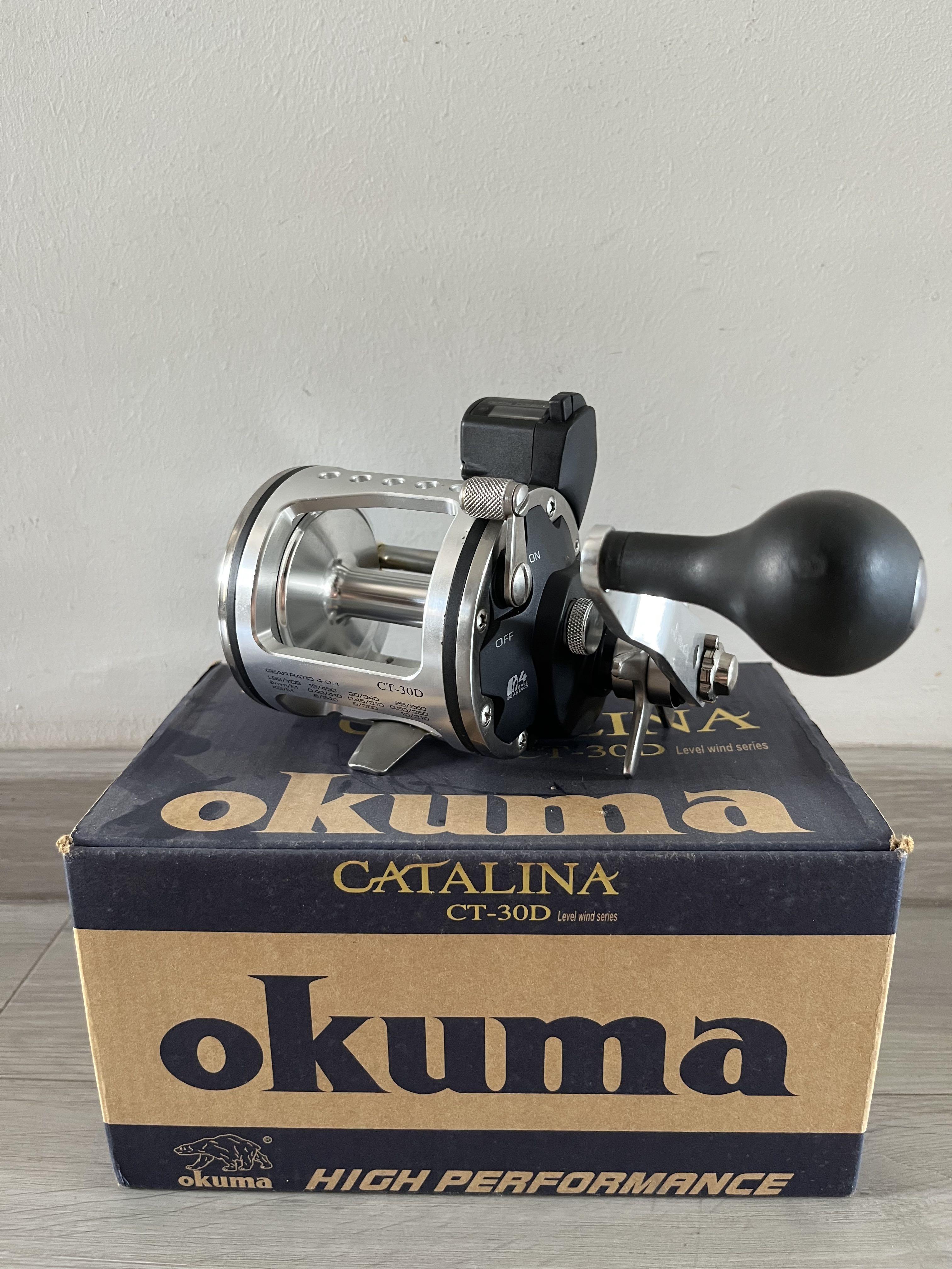 OKUMA LINE COUNTER REEL CT 30D, Sports Equipment, Fishing on Carousell