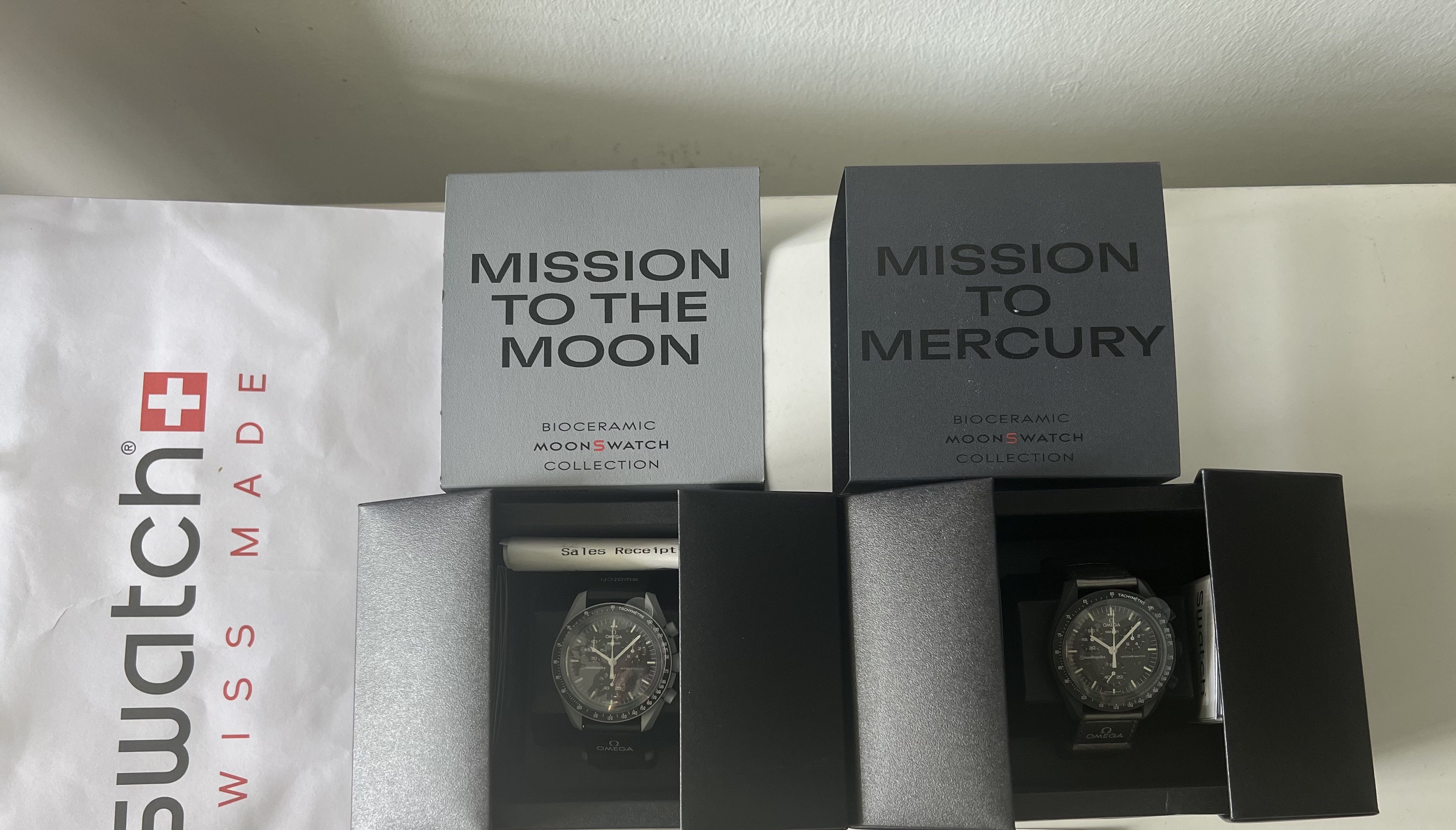 Omega x Swatch Moon and Mercury, Luxury, Watches on Carousell