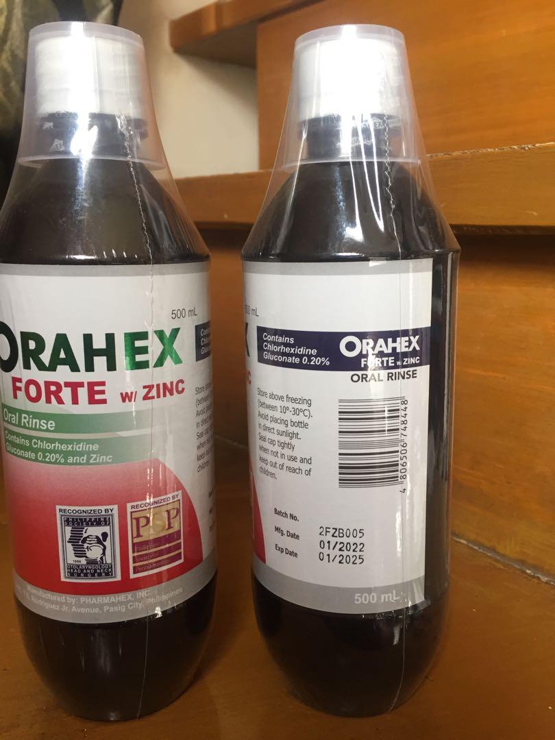 Orahex Forte w/ Zinc 500 ml, Health & Nutrition, Medical Supplies ...