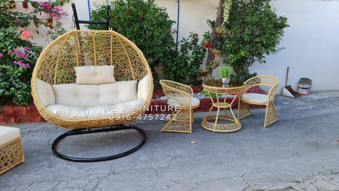 Outdoor rattan swing duyan outdoor hammock egg chair duyan, Furniture ...