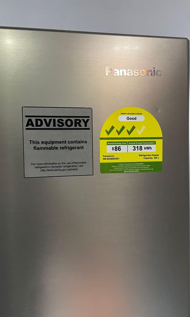 Panasonic 450 Litre refrigerator NR-BX468XSS1., TV & Home Appliances ...