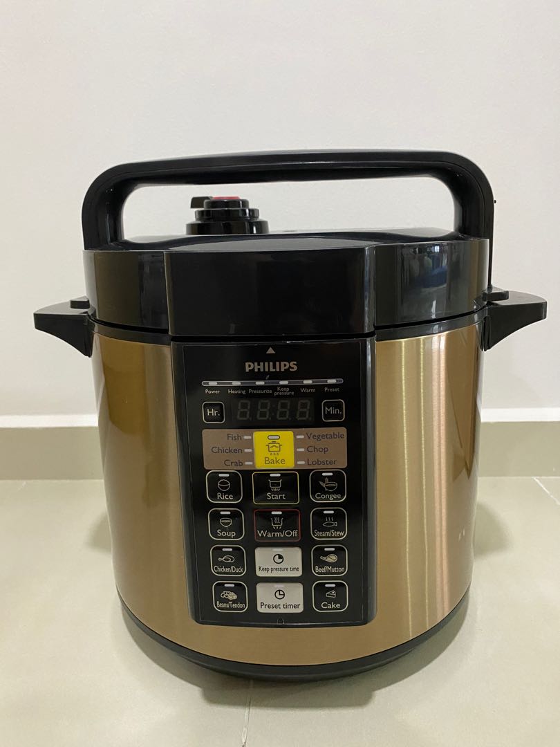 Philips Electric Pressure Cooker 6L Bronze, TV & Home Appliances ...