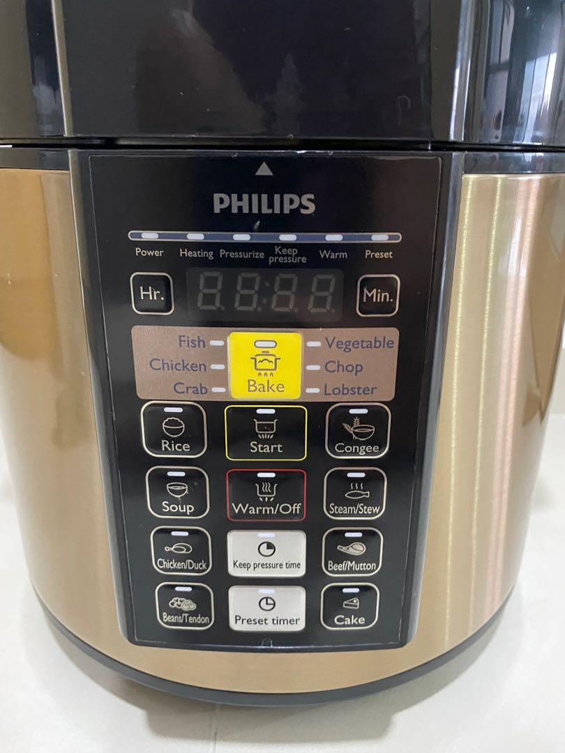 Philips Electric Pressure Cooker 6L Bronze, TV & Home Appliances ...
