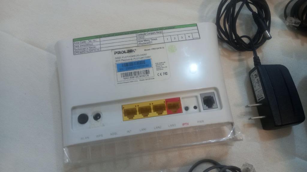 PLDT Modem Router and Landline, Computers & Tech, Parts & Accessories ...