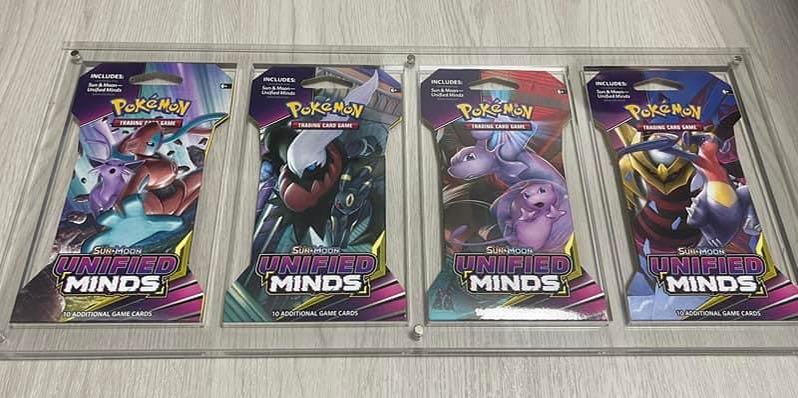 POKÉMON TCG - SLEEVE BOOSTERS FULL ART SET W ACRYLIC, Hobbies & Toys ...