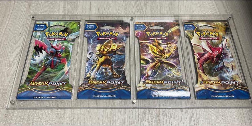 POKÉMON TCG - SLEEVE BOOSTERS FULL ART SET W ACRYLIC, Hobbies & Toys ...