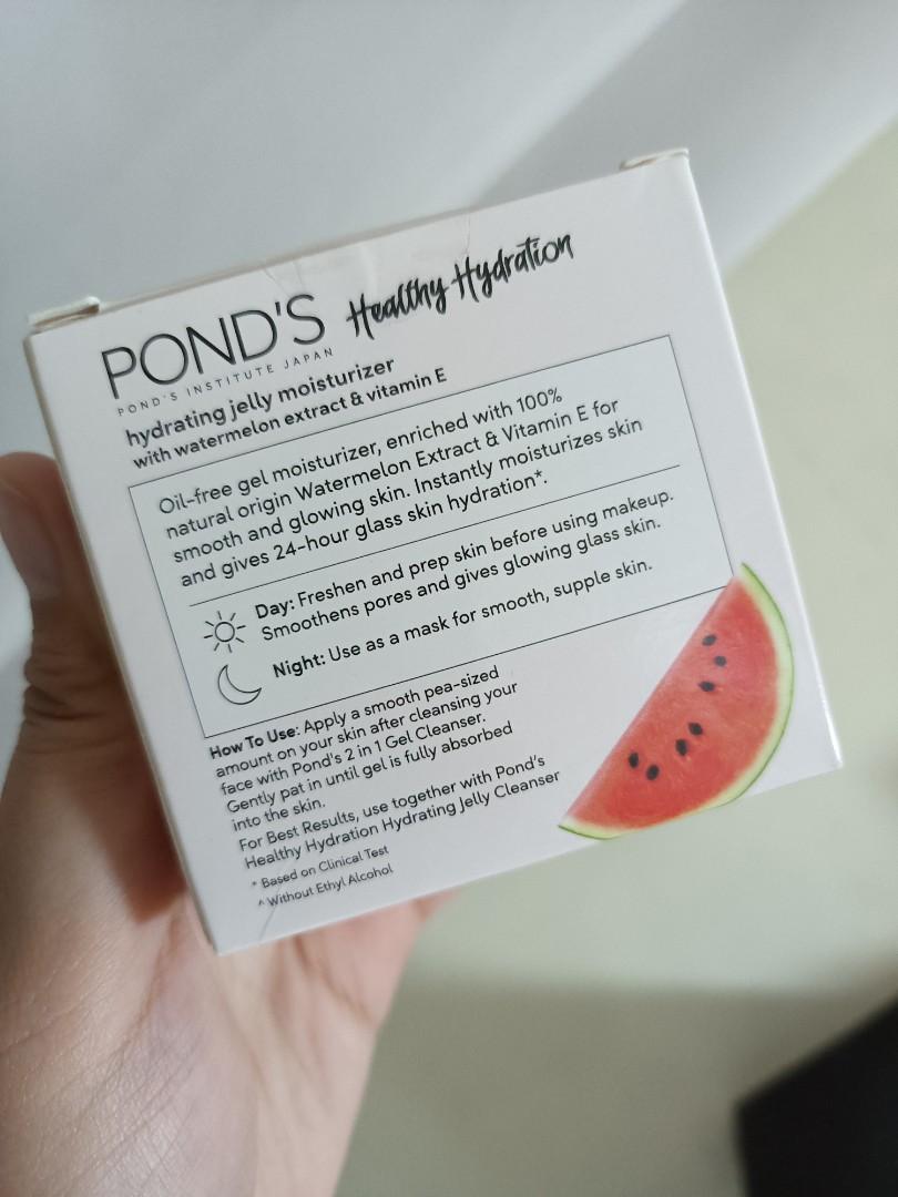 Pond's Healthy Hydration Watermelon Hydrating Jelly Moisturizer, Beauty ...