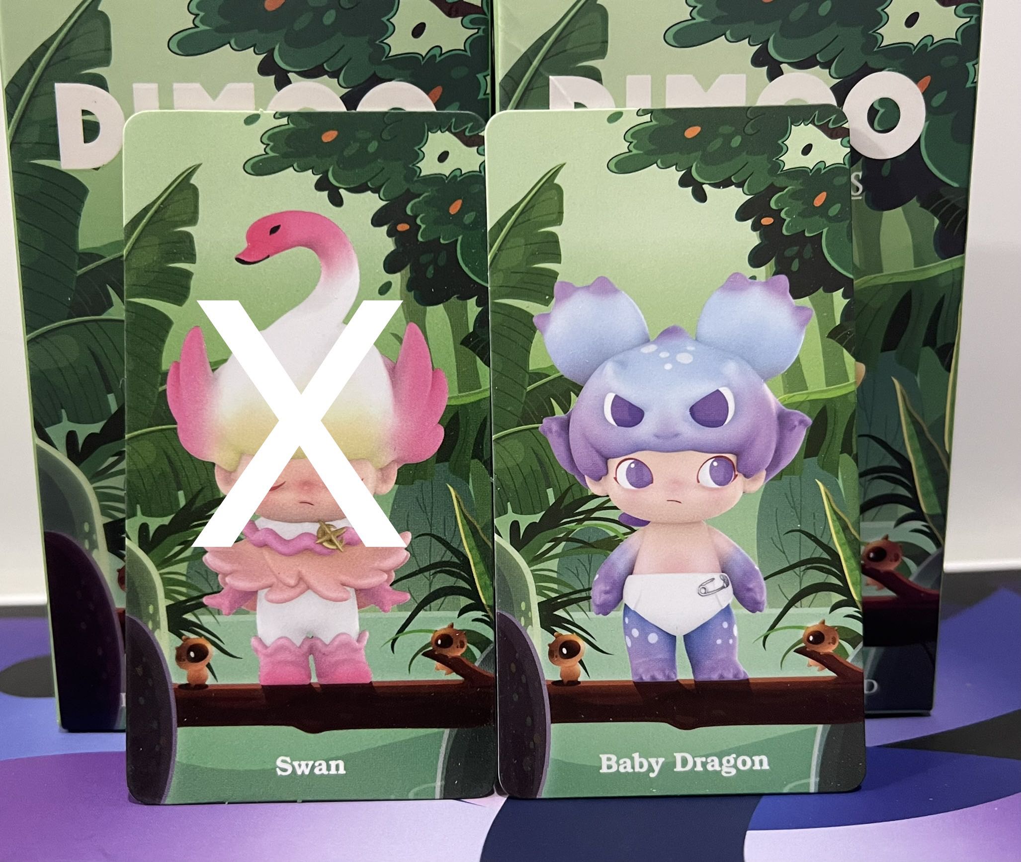 Popmart Dimoo 童話系列-Swan & Baby Dragon, 興趣及遊戲, 玩具 & 遊戲類 - Carousell