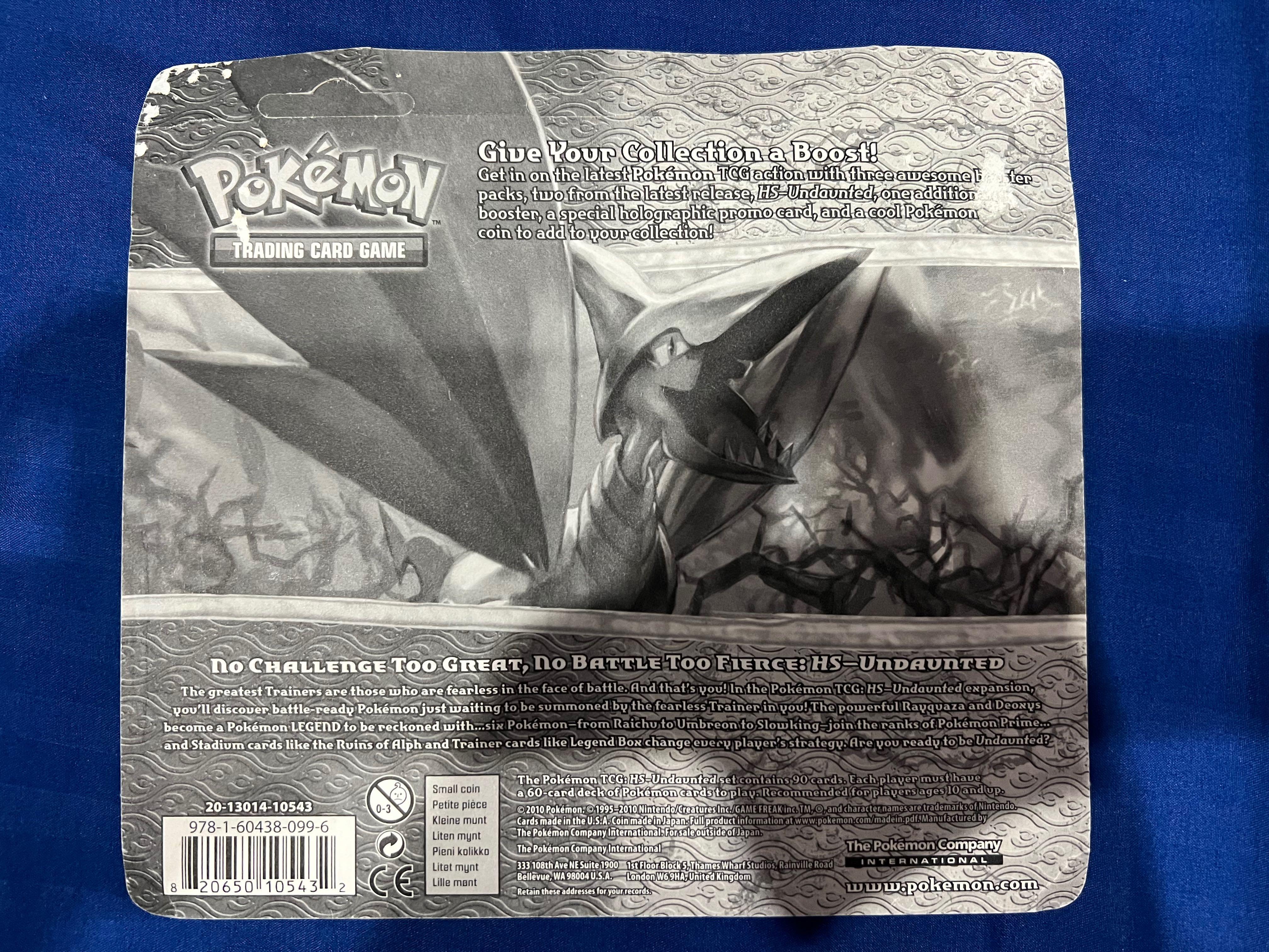 Rare Pokemon HS Undaunted Blister Pack Set, Hobbies & Toys, Toys ...
