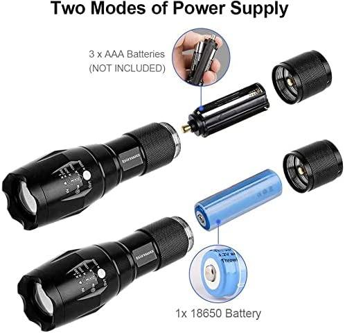 Re-stock! BINWO LED Tactical Torch - T600 High Lumens Flash with 5 ...