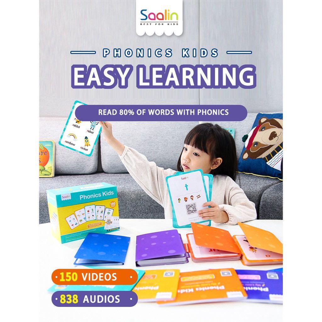 Saalin Phonics Kids Flashcards, Hobbies & Toys, Books & Magazines ...