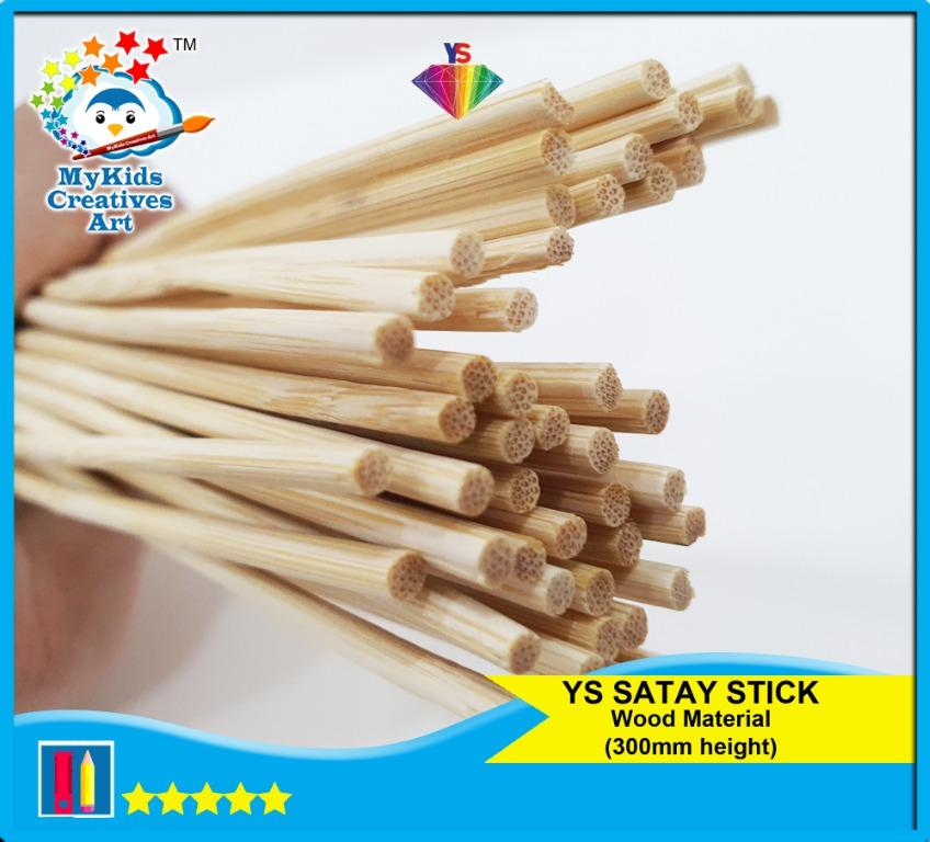 SATAY STICK (WOOD) 300MM, Hobbies & Toys, Stationery & Craft, Craft ...