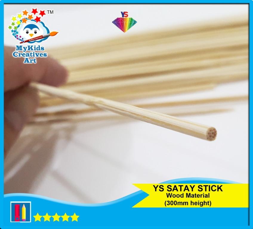 SATAY STICK (WOOD) 300MM, Hobbies & Toys, Stationery & Craft, Craft ...