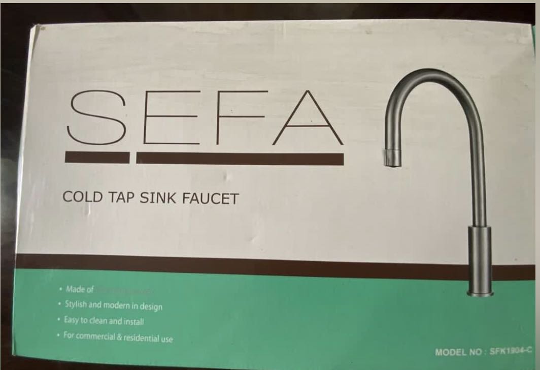 SEFA COLD TAP SINK FAUCET, Furniture & Home Living, Bathroom & Kitchen ...
