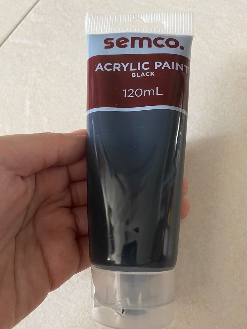 Semco Acrylic Paint Black, Hobbies & Toys, Stationery & Craft, Craft ...