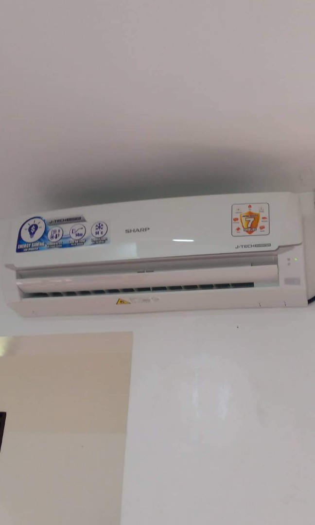 sharp j tech split type inverter Aircon with free installation brand ...