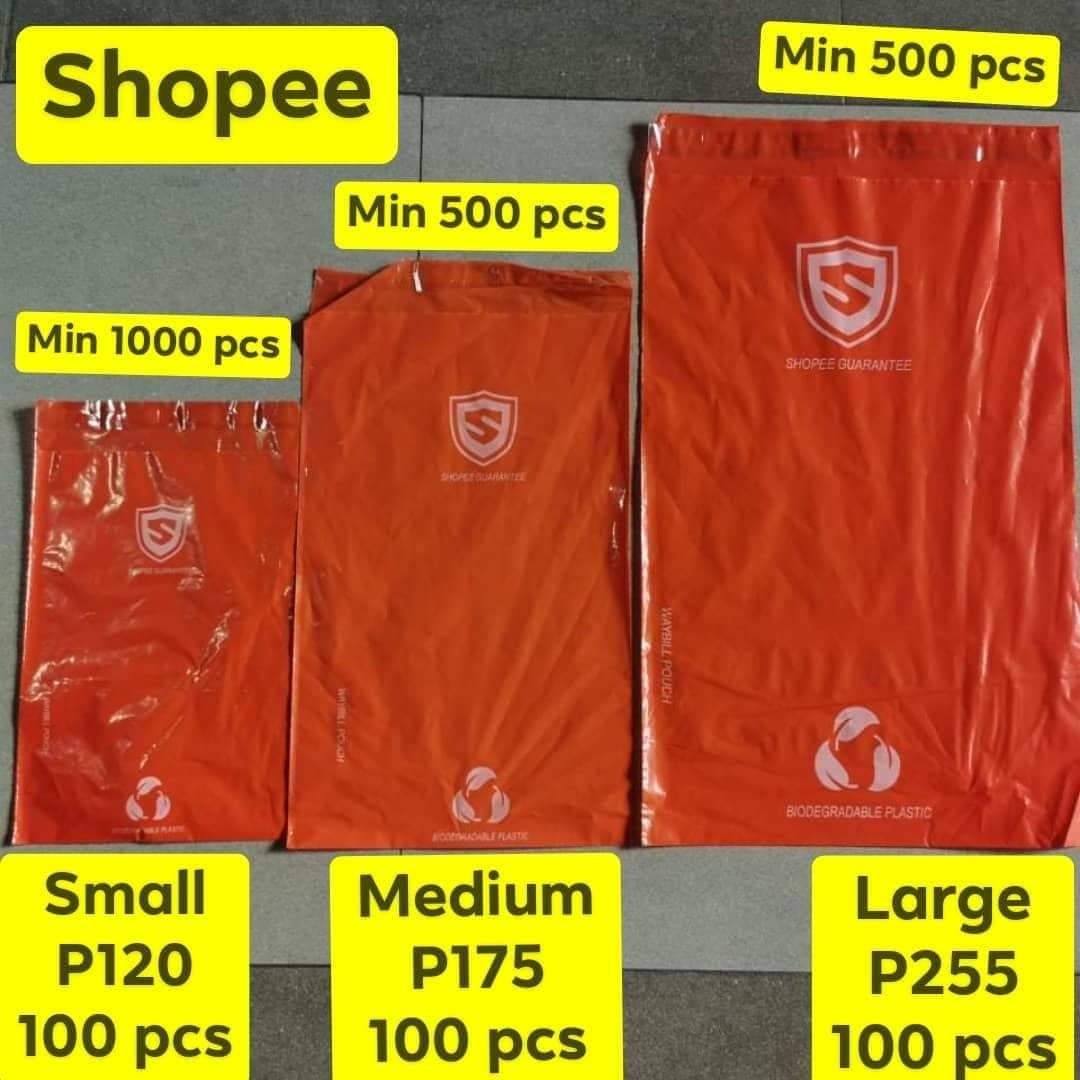 Shopee pouch waybill bubble wrap packing tape fragile cling stretch ...