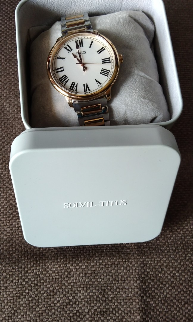 Solvil Et Titus Men's Watch City Gold, Luxury, Watches on Carousell