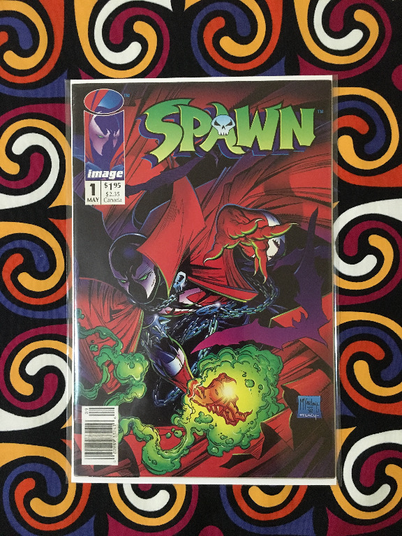Spawn No. 1 RARE NEWSSTAND EDITION, VG-F Condition, Hobbies & Toys ...